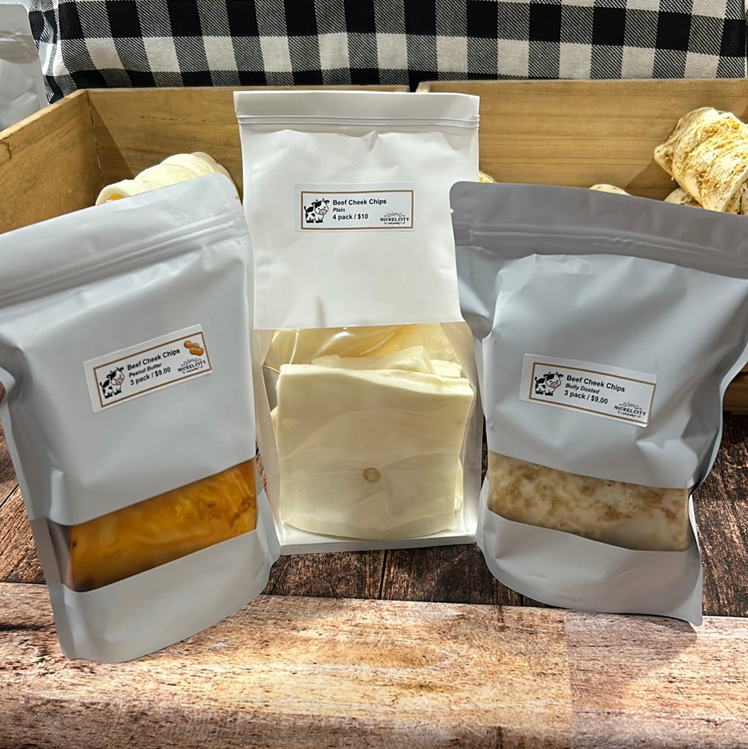 Beef Cheek Chips Pack – Nickel City Pet Pantry